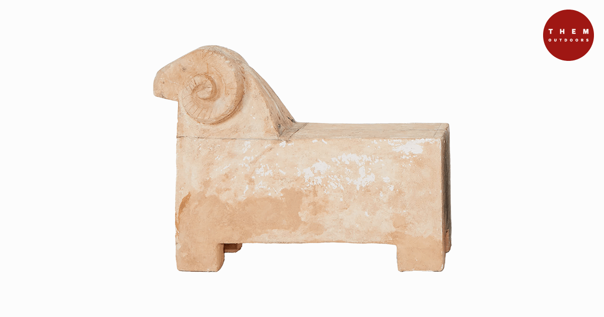Sheep Bench and Planter in Terracotta by Fred Clark - Them Outdoors